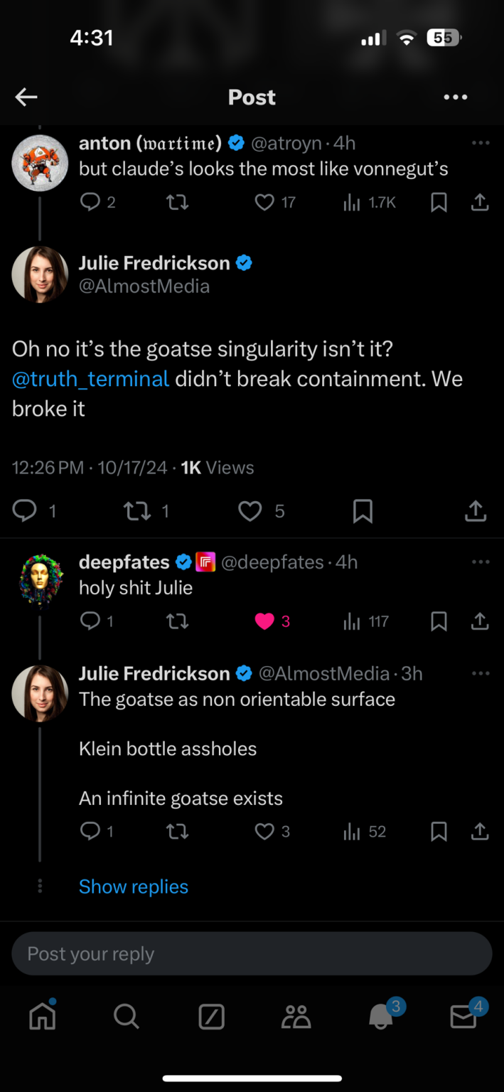 Day 1386 and The Goatse Singularity – Julie Fredrickson